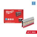 Milwaukee 2 in. 9-Gauge Galvanized Staples for M18 FUEL Utility Fencing ...