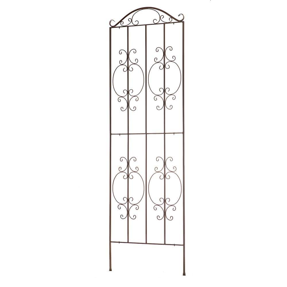 Evergreen Enterprises 108 in. Montebello Metal Tall Garden Trellis ...