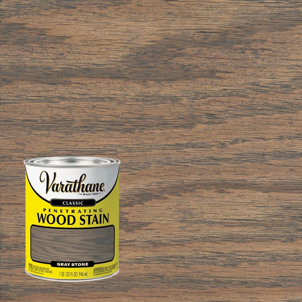 Varathane 1 qt. Graystone Classic Wood Interior Stain 369861 - The Home ...