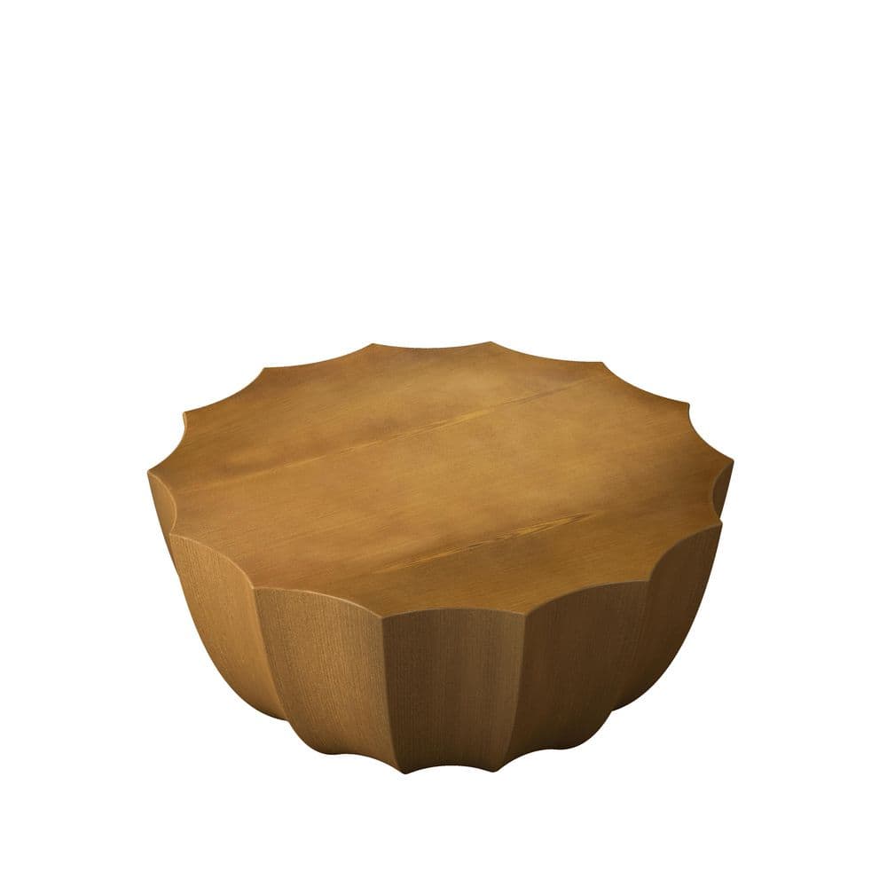 Noble House Dorothea Wood Circular Cement Outdoor Coffee Table 147532 ...
