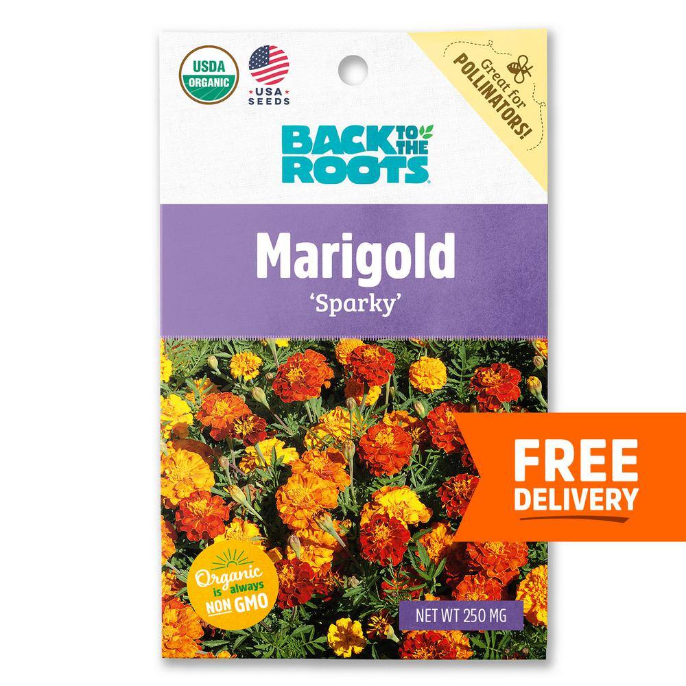 Reviews for Back to the Roots Organic Sparky Marigold Seed (1-Pack) | Pg 1 - The Home Depot