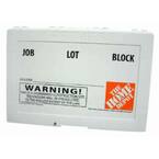 19 in. x 27 in. Outdoor/Indoor Permit Box 91440wht - The Home Depot
