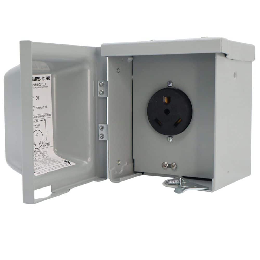 Connecticut Electric 30-Amp RV Power Outlet CESMPS13HR - The Home Depot