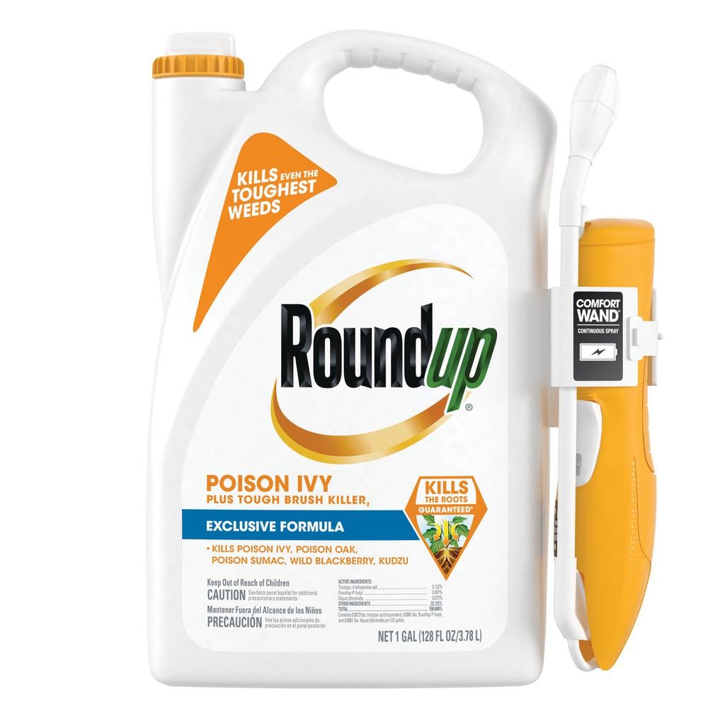 Roundup 1 Gal. Poison Ivy Plus Tough Brush Killer with Comfort Wand ...