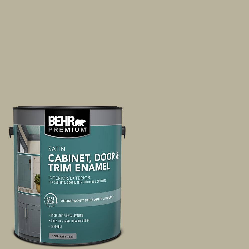 BEHR PREMIUM 1 gal. #N340-3 Bonsai Pot Satin Enamel Interior/Exterior ...