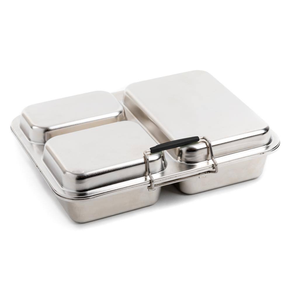 Manna Baransu Stainless Steel Large Lunch Container-27434 - The Home Depot