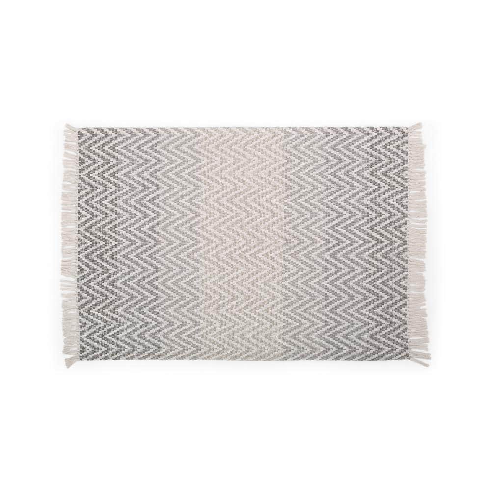 Noble House Thompkins Beige and Grey Fabric Throw Blanket 82116 - The ...