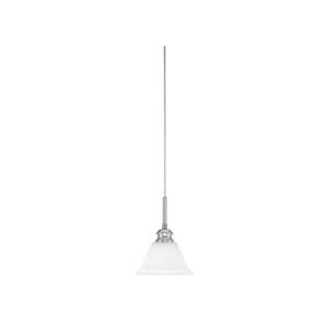 Albany 60-Watt 1-Light Brushed Nickel Pendant Mini Pendant Light White ...