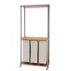HOUSEHOLD ESSENTIALS Laundry Center Sorter with Hanging Rod 7051-1 ...