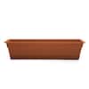 Bloem Dura Cotta 30 in. Terra Cotta Plastic Window Box Planter with ...