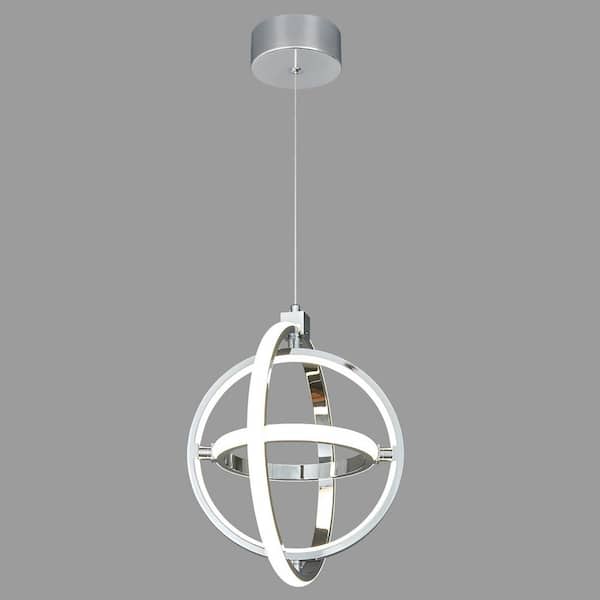 ZHLWIN Home Lighting 27W 3-Light Round 3Ring External Glow Chrome ...
