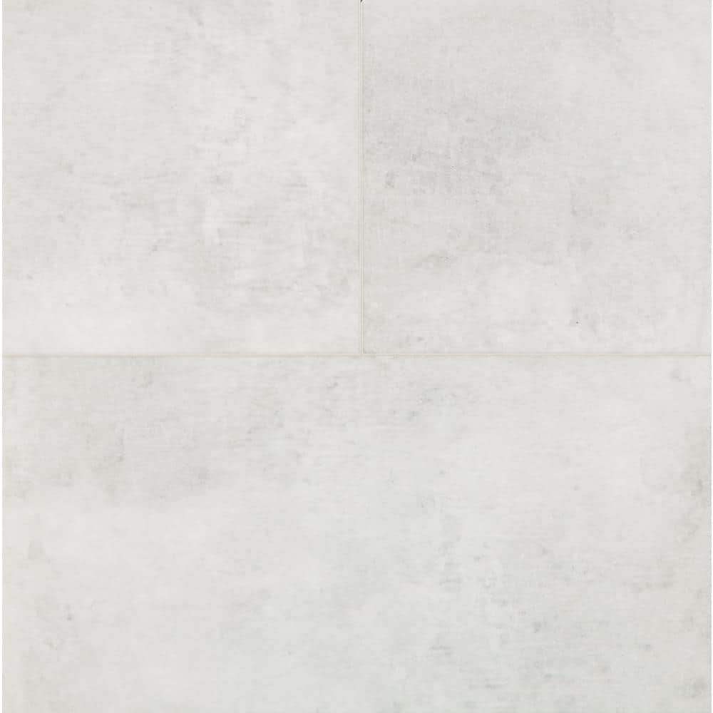 Islander Cloud White 12 in. W x 24 in. L Waterproof Floating Vinyl Tile ...