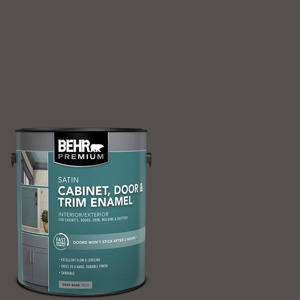 BEHR PREMIUM 1 gal. #PPU24-02 Berry Brown Satin Enamel Interior ...