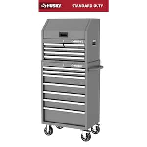 Husky Standard Duty 42 in. x 18 in. D 12-Drawer Blue Rolling Tool Chest ...