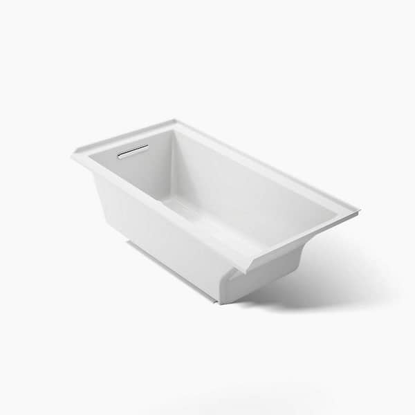 KOHLER Underscore 60 in. x 32 in. Acrylic Alcove Deep Soaking Bathtub ...