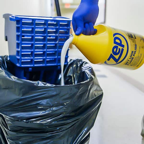ZEP 128 oz. Wet-Look Floor Polish ZUWLFF128 - The Home Depot