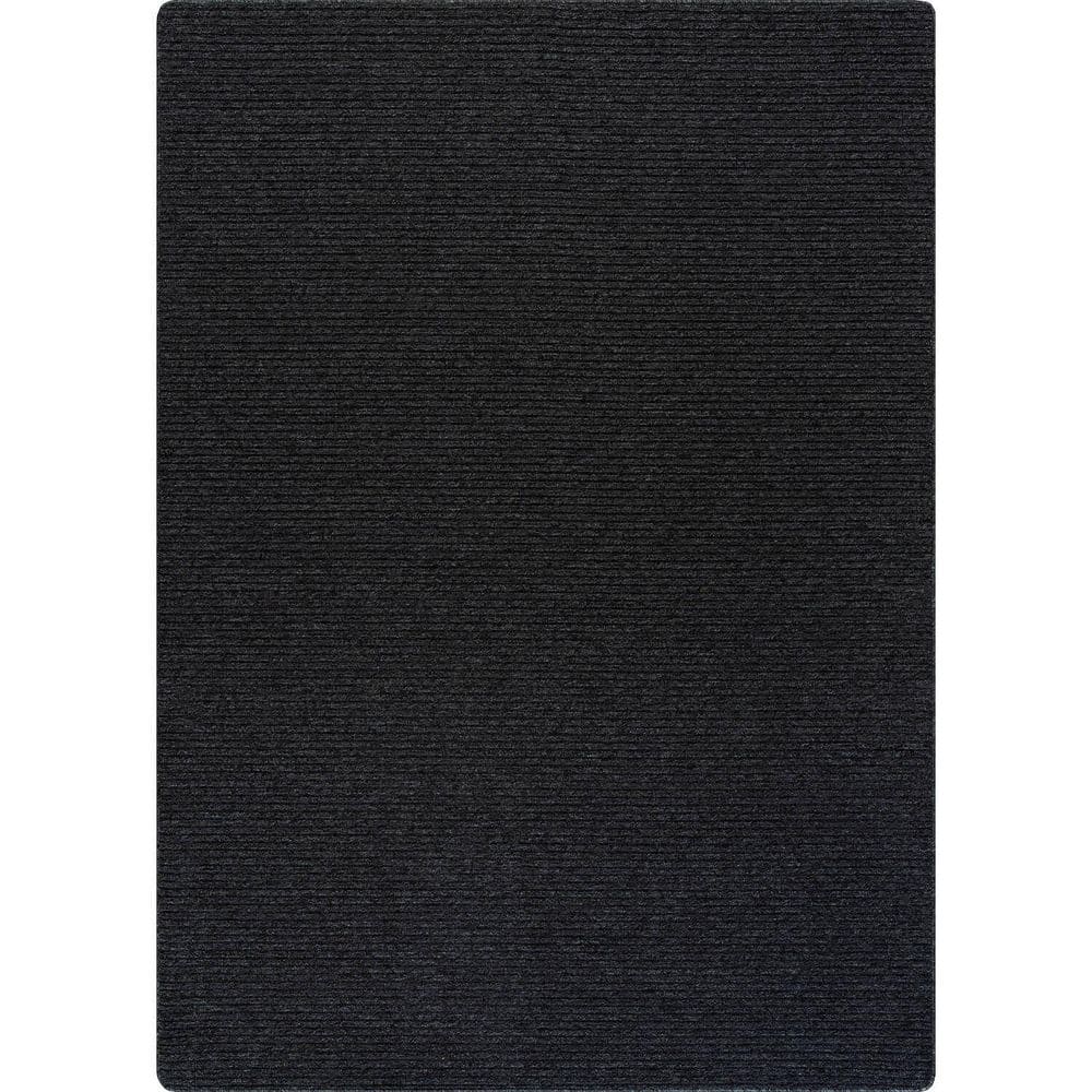 Reviews for Beverly Rug Oasis Non-Slip Dark Grey 3 ft. x 5 ft. Solid ...