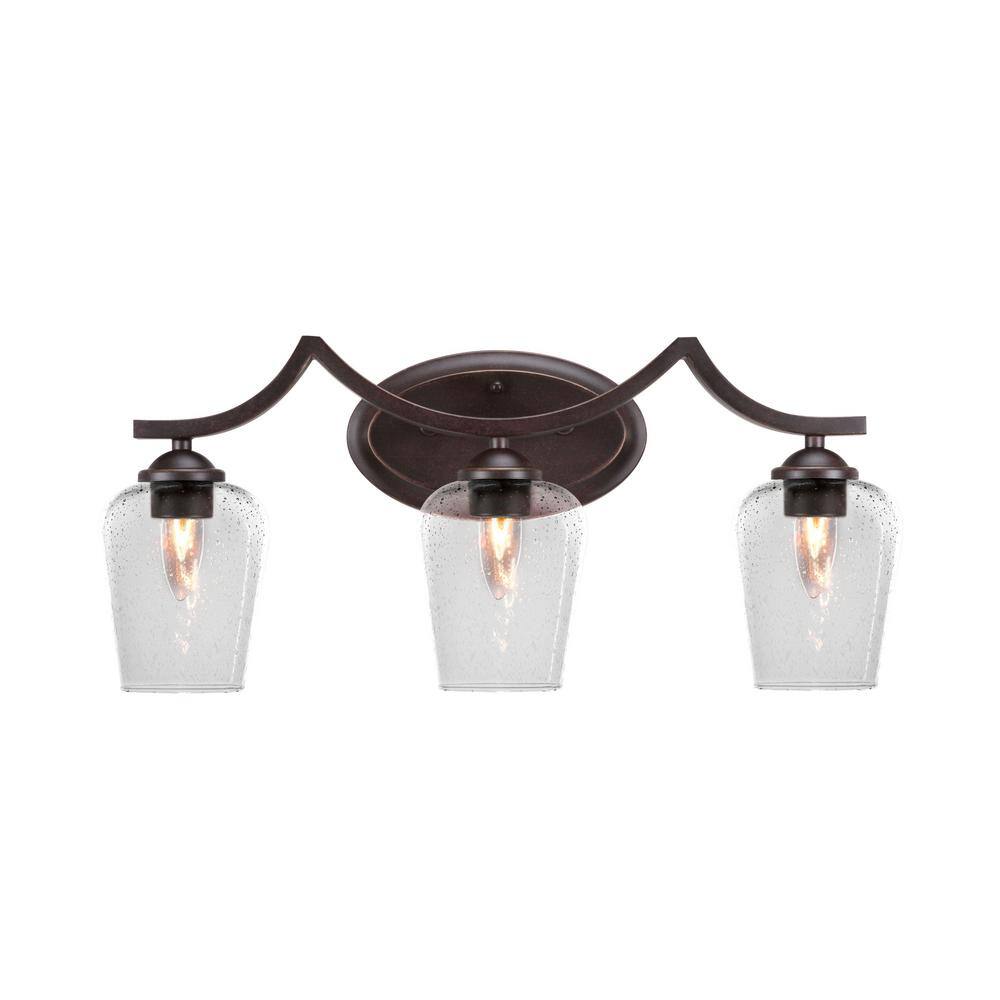 Lighting Theory Cleveland 22 in. 3 Light Dark Granite Vanity Light 553 ...