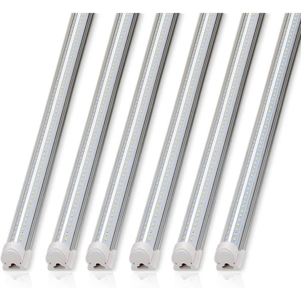 Lukyamzn 72W 10000 Lumen T8 LED Shop Lights Fixture V Shape Tube Light ...