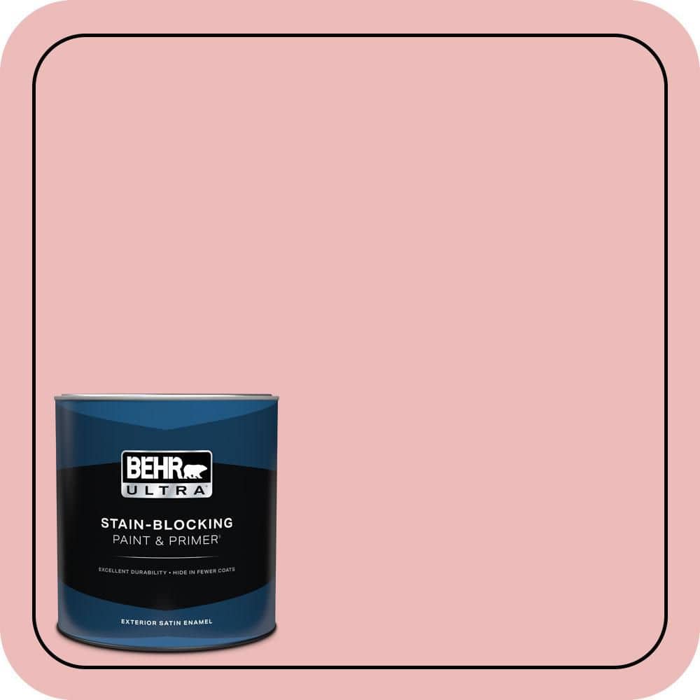 BEHR ULTRA 1 qt. #150C-3 Arizona Sunrise Satin Enamel Exterior Paint ...