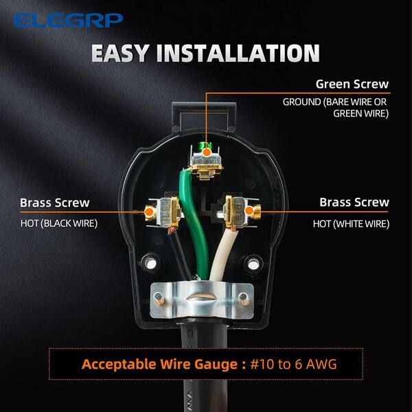 ELEGRP 30 Amp 50 Amp 250 Volt 2 Pole 3 Wire NEMA 6 30P 6 50P Grounded ELEGRP 30 Amp 50 Amp 250 Volt 2 Pole 3 Wire NEMA 6 30P 6 50P Grounded