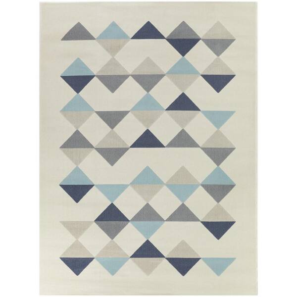BALTA Adalee Blue 8 ft. x 10 ft. Geometric Area Rug 3100218 - The Home ...