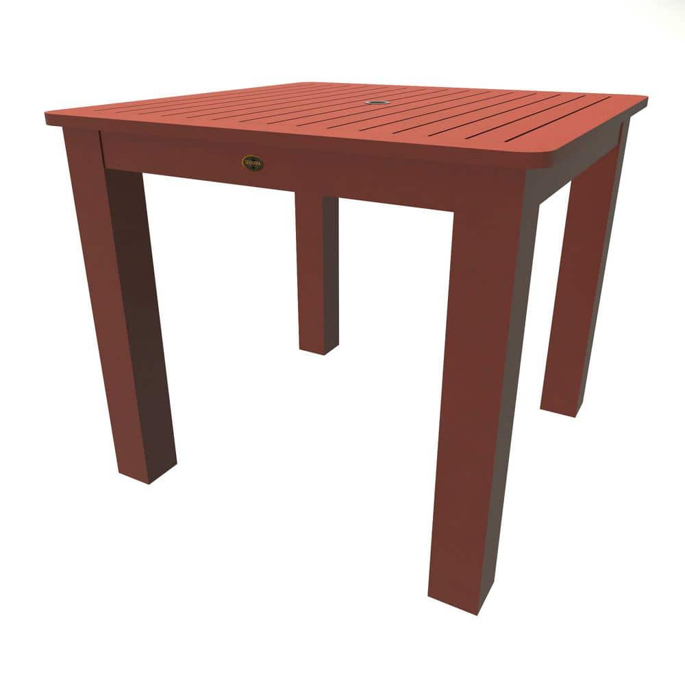 Highwood 42 in. x 42 in. RED Commercial Square Counter Dining Table CM ...