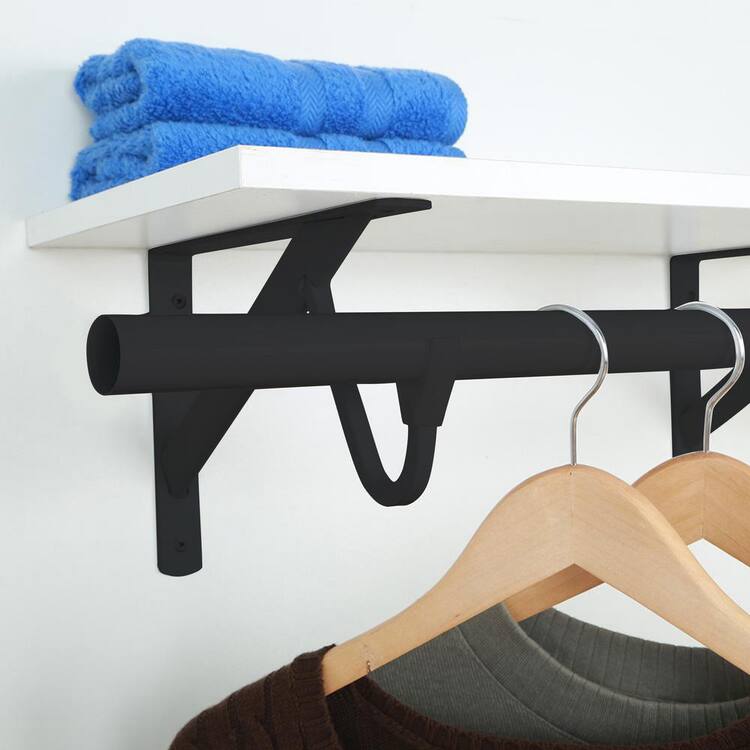 Everbilt 8 ft. Heavy Duty Closet Rod-Matte Black – BrickSeek