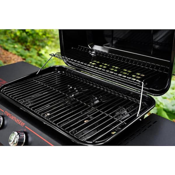 Megamaster 3 Burner Propane Gas Grill in Black 720 1066