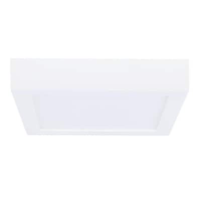 Bulbrite 20-Watt White Integrated LED 9 in. Ceiling Flush Mount-773160 ...