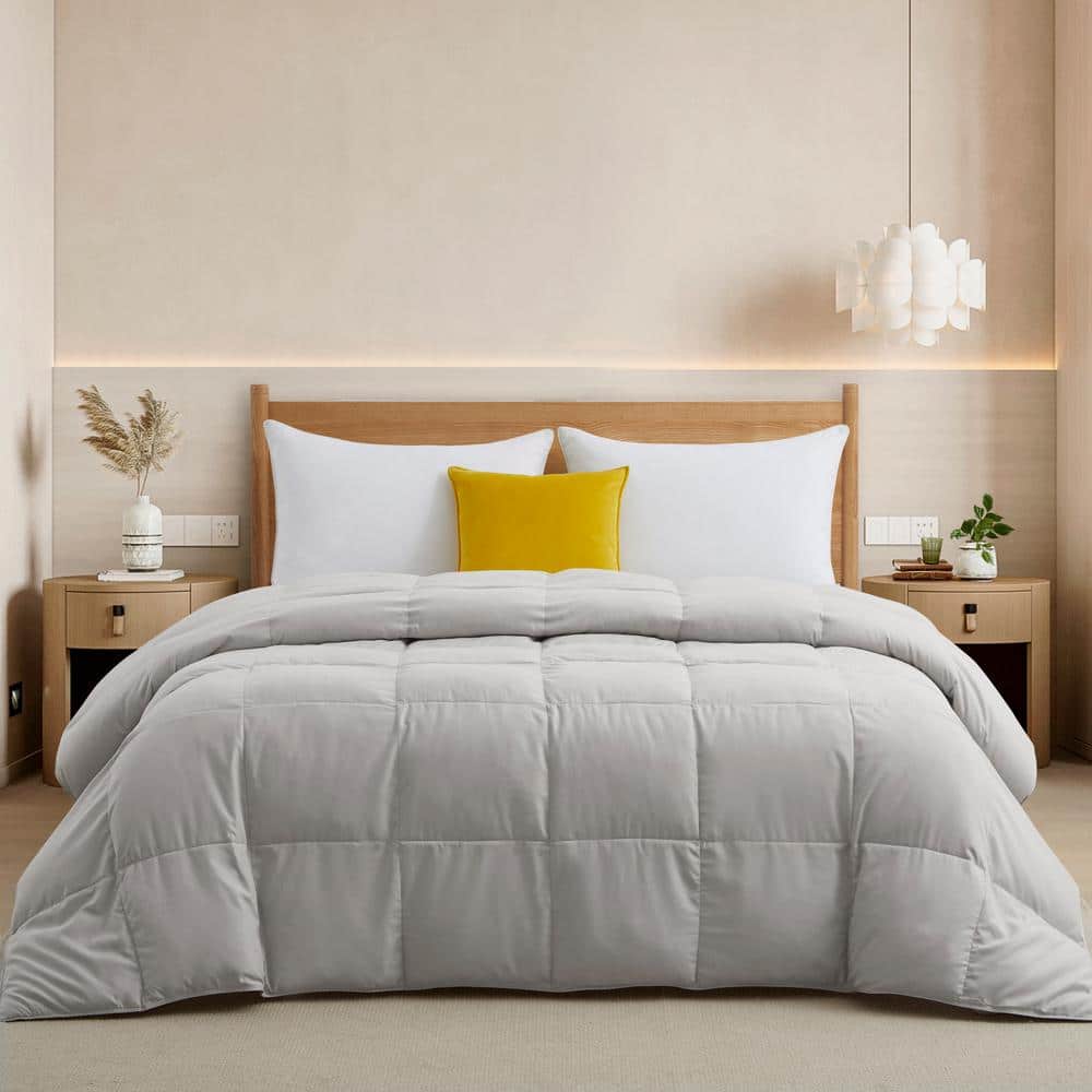 Bafode Summer Light Warmth Grey Goose Down Comforter - Twin Size HD-PD ...