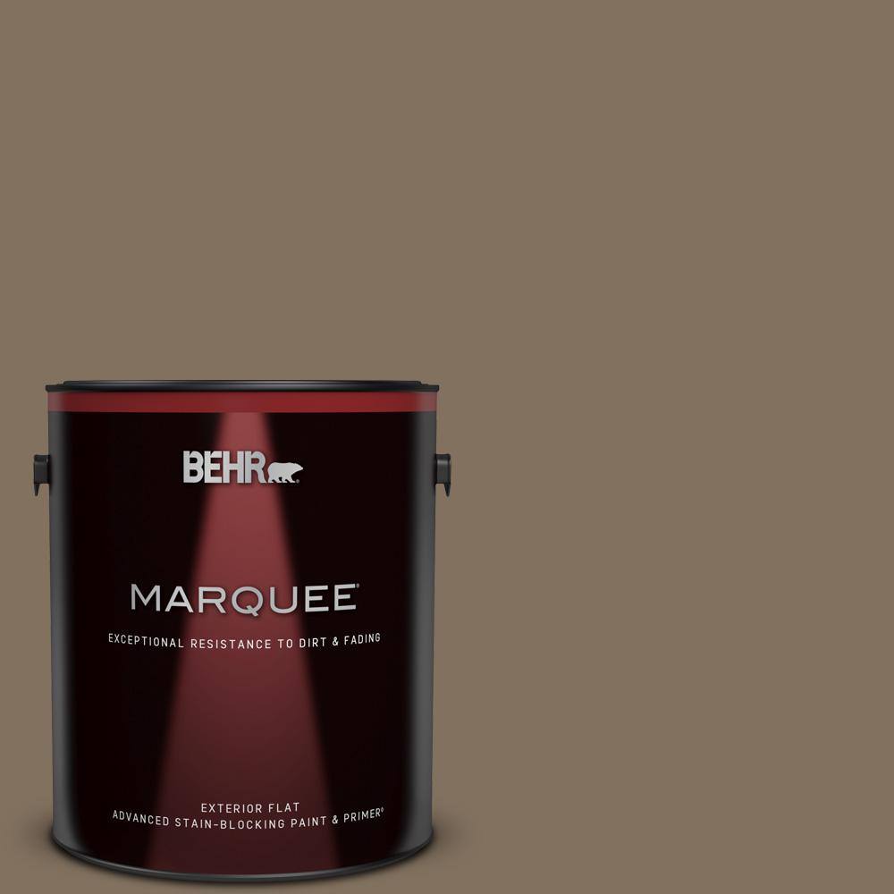 BEHR MARQUEE 1 gal. #PPU5-04 Mocha Latte Flat Exterior Paint & Primer ...