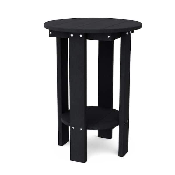 Wildridge Heritage Black HDPE Plastic Outdoor Side Table LCC-152-BK ...