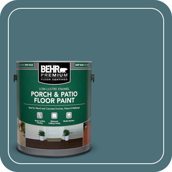 BEHR PREMIUM 1 gal. #S450-6A River Rapids Low-Lustre Enamel Interior ...