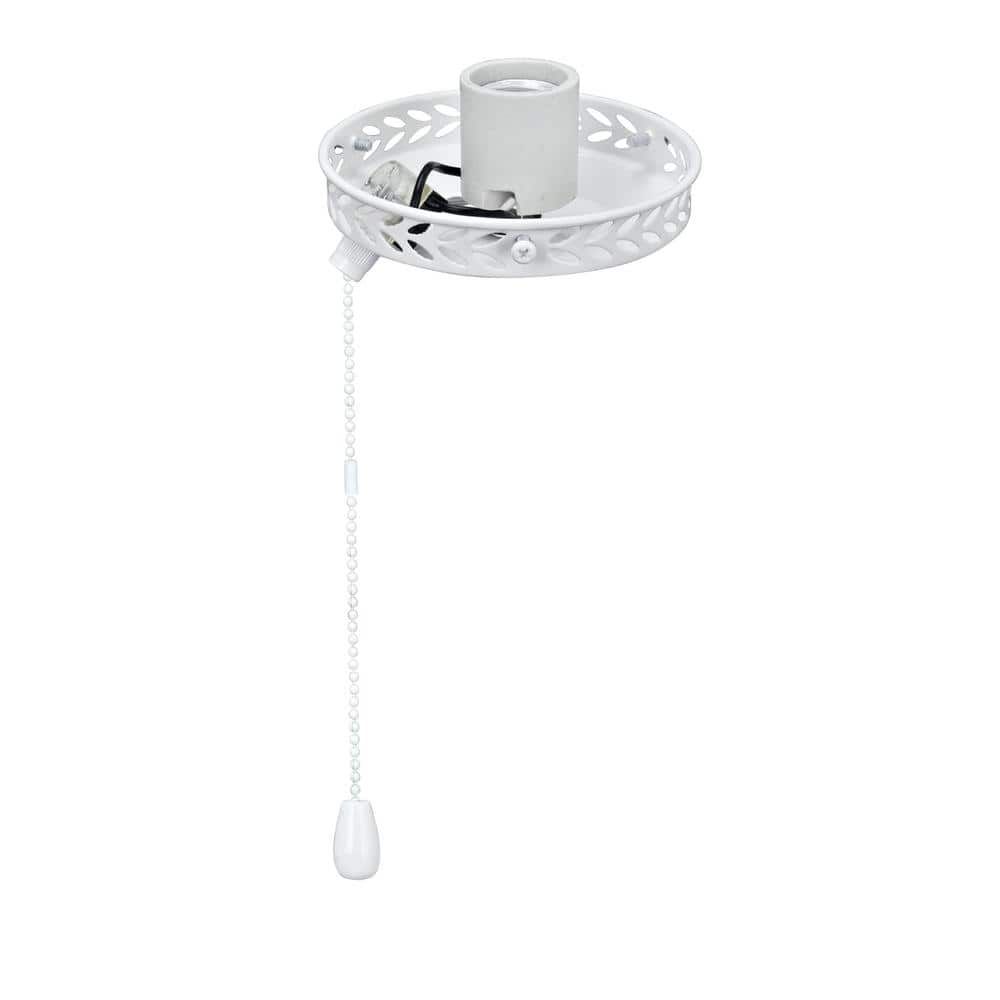 Aspen Creative Corporation 1-Light 4-1/2 in. Painted White Ceiling Fan ...