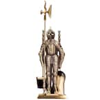 Barton 4-Piece Medieval Knight Style Poker Brush Shovel Fireplace Tool ...