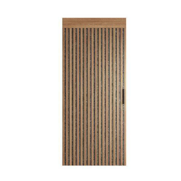 HAPPY CASAS SUSTAINABLE 32 in. x 80 in. Acoustic PB Core Brown Oak ...