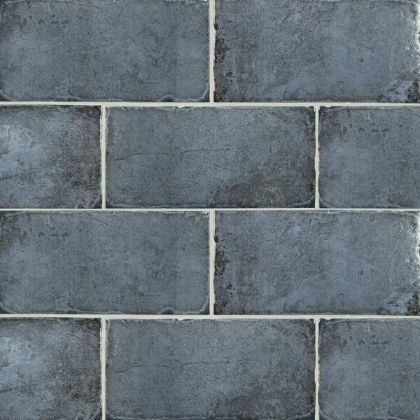 MSI Jovani Azul 6 in. x 12 in. Matte Porcelain Floor and Wall Tile (572 ...