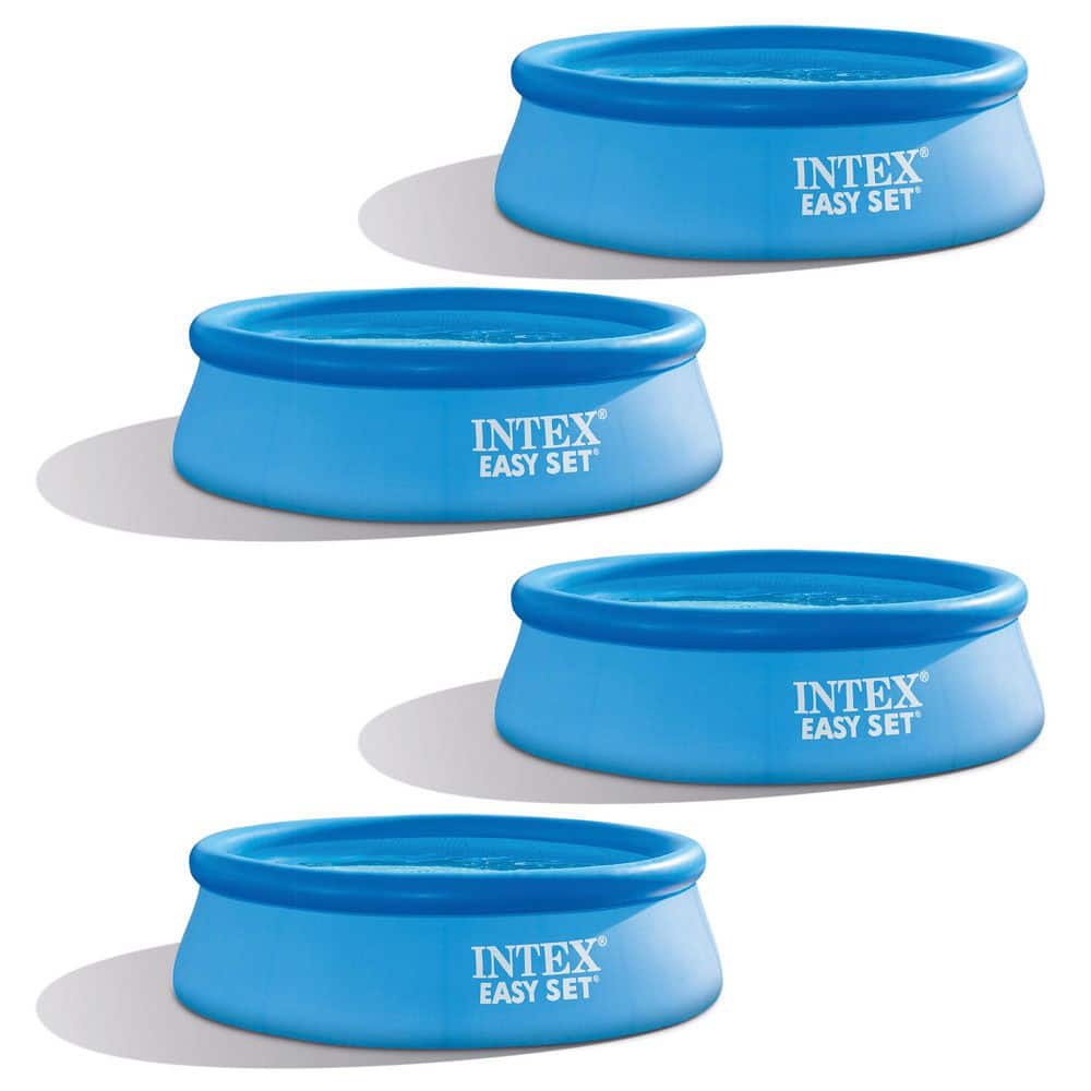 Intex 8 ft. x 30 in. Easy Set Inflatable Round Above Ground Swimming ...