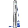 VIVOGROW 1 HP. 230-Volt/60Hz Stainless Steel Deep Well Submersible Pump ...