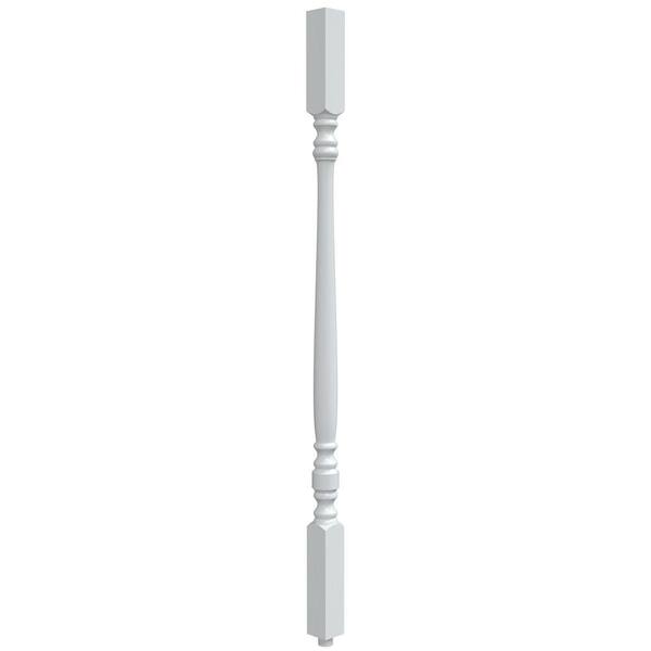 EVERMARK Stair Parts 42 in. x 1-3/4 in. 5105 Primed Square Top Wood ...
