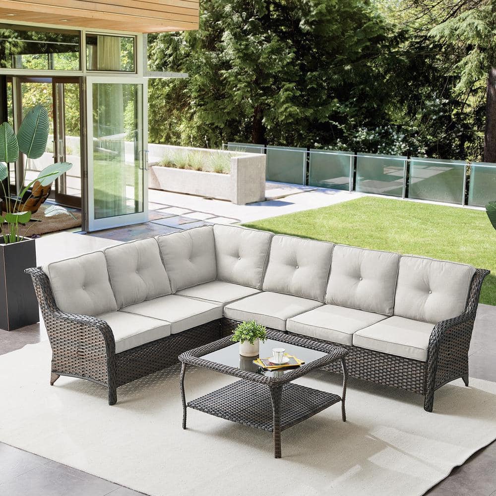 Have a question about moosprr 3-Piece Brown Wicker Outdoor Sectional ...