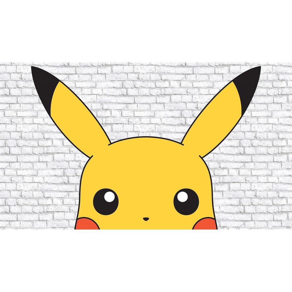 RoomMates RoomMates 72-in by 126-in Pokémon Pikachu Yellow Peel and ...