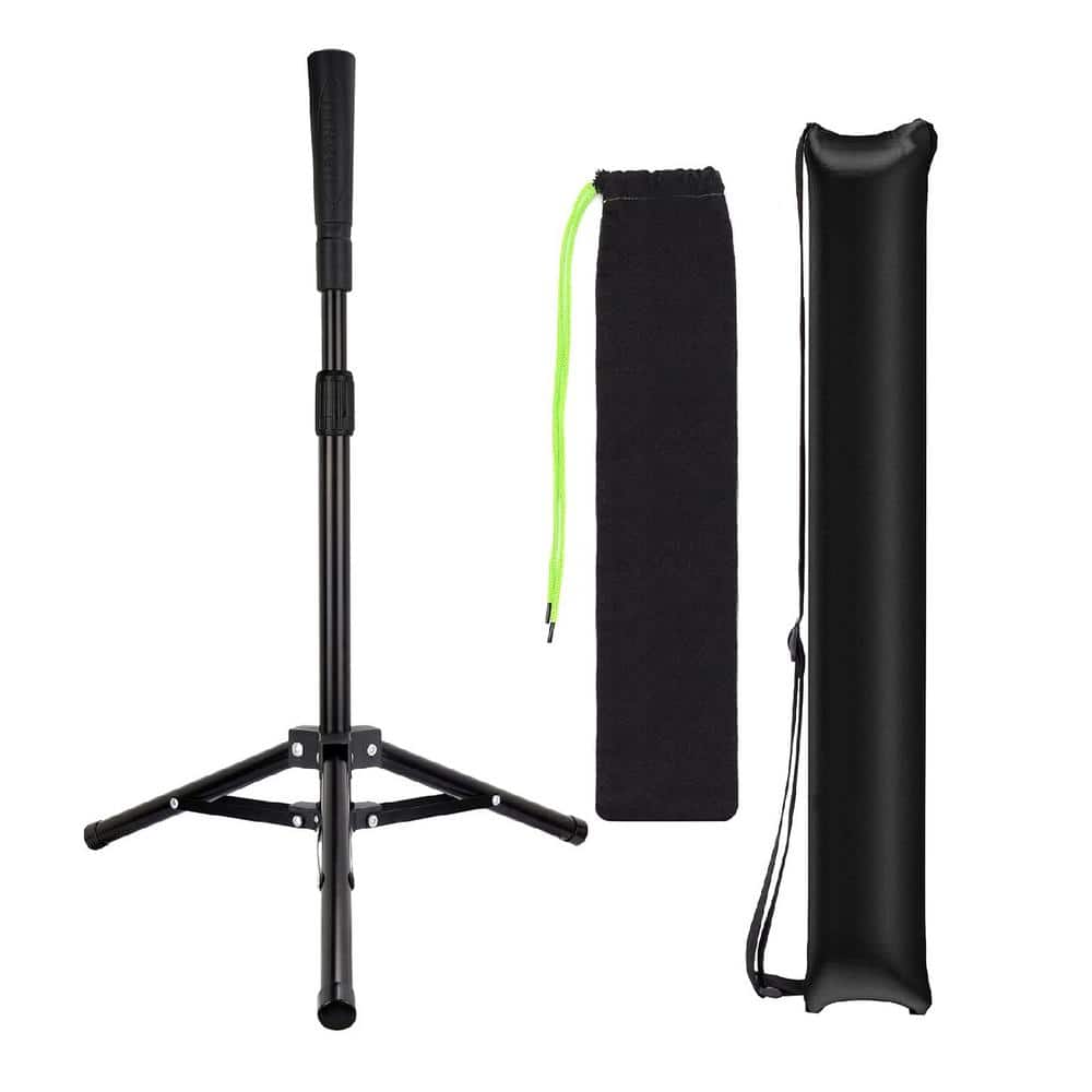Portable Tripod Stand Base Tee, Baseball Tee Batting with Carrying Bag ...