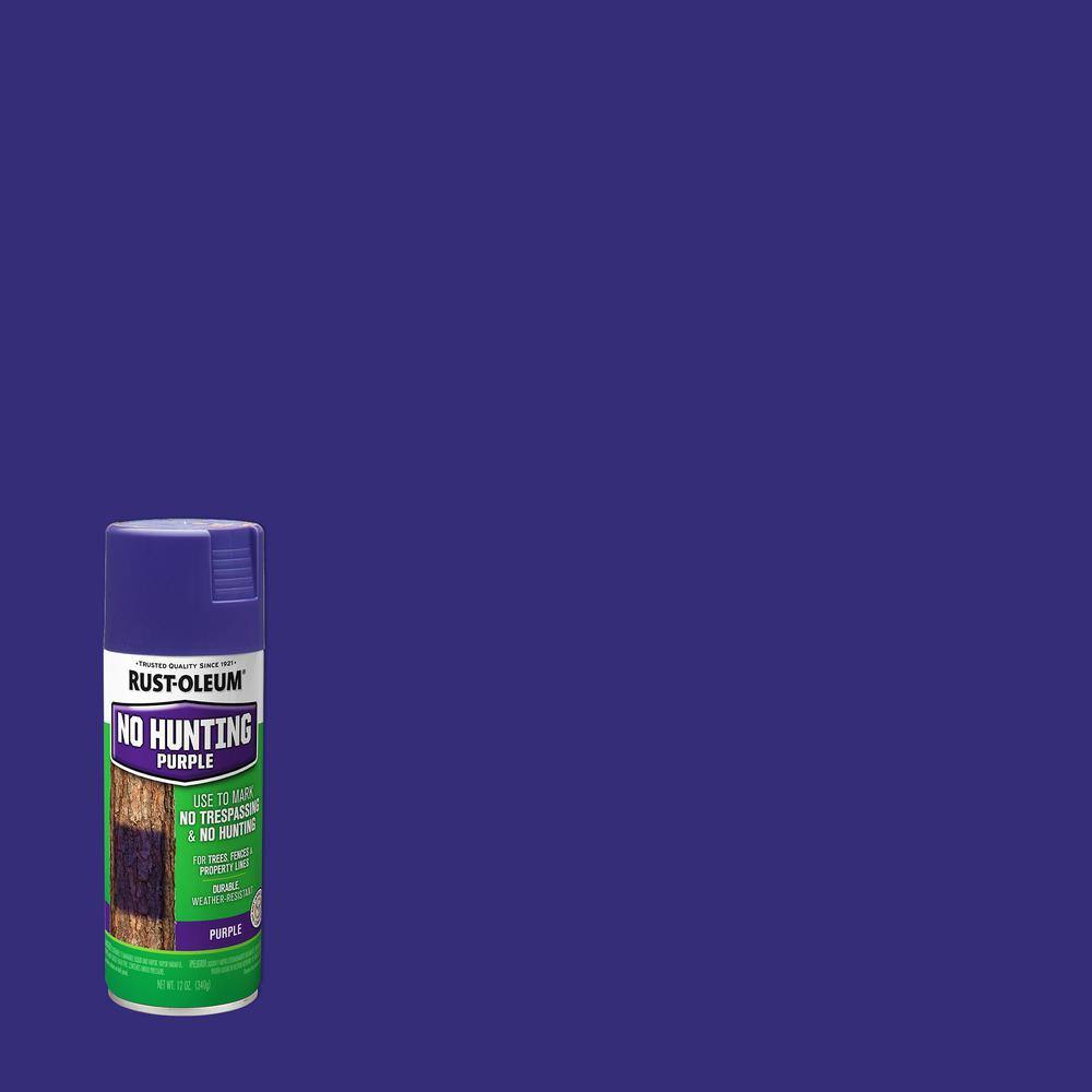 Rust-Oleum Specialty 12 oz. No Hunting Purple Spray Paint (6-Pack ...