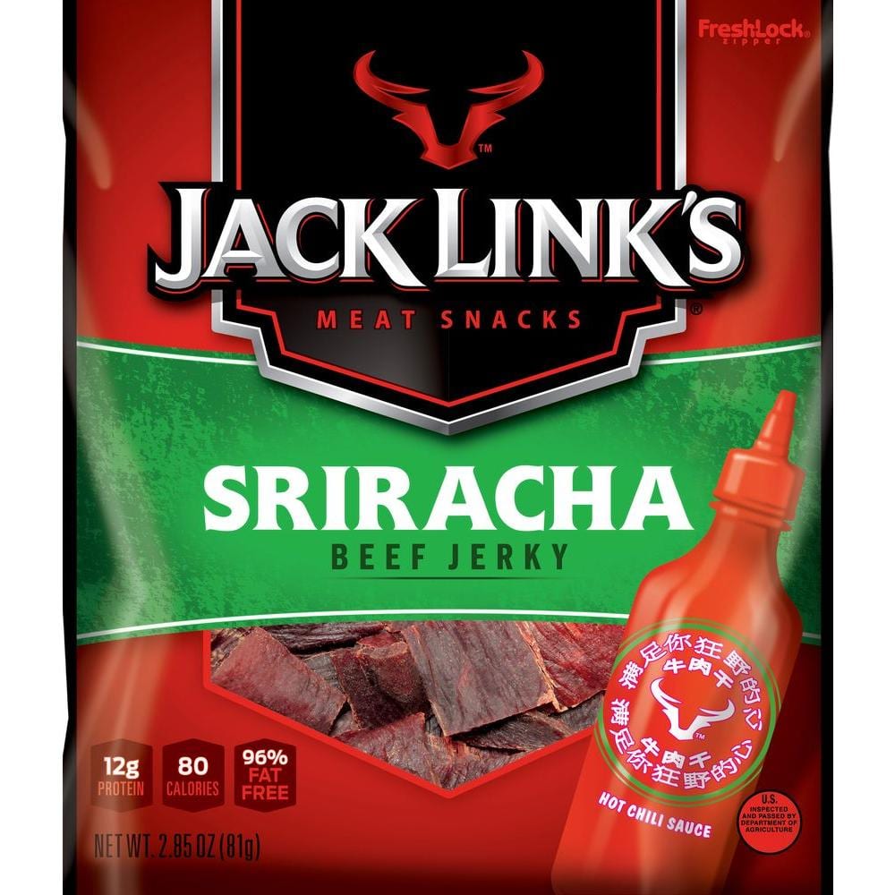 Jack Link's 2.85 oz. Beef Jerky in Sriracha flavor 5702 - The Home Depot