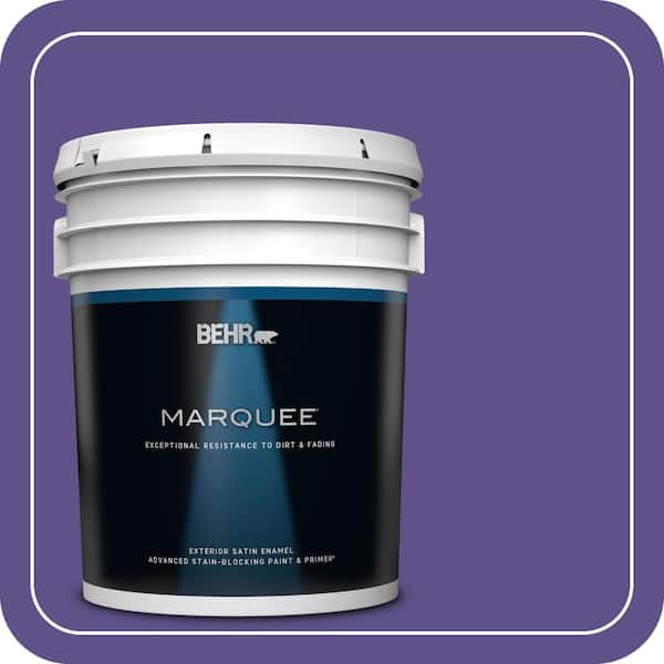 BEHR MARQUEE 5 gal. #P560-7 Kings Court Satin Enamel Exterior Paint ...