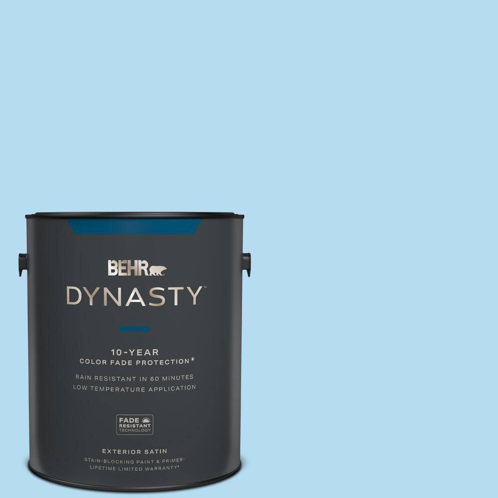 BEHR DYNASTY 1 gal. #P500-2 Seashore Dreams Satin Enamel Exterior Stain ...