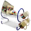 Better Chef 22 in. 2-Tier Blue Chrome Plated Standing Dish Rack ...