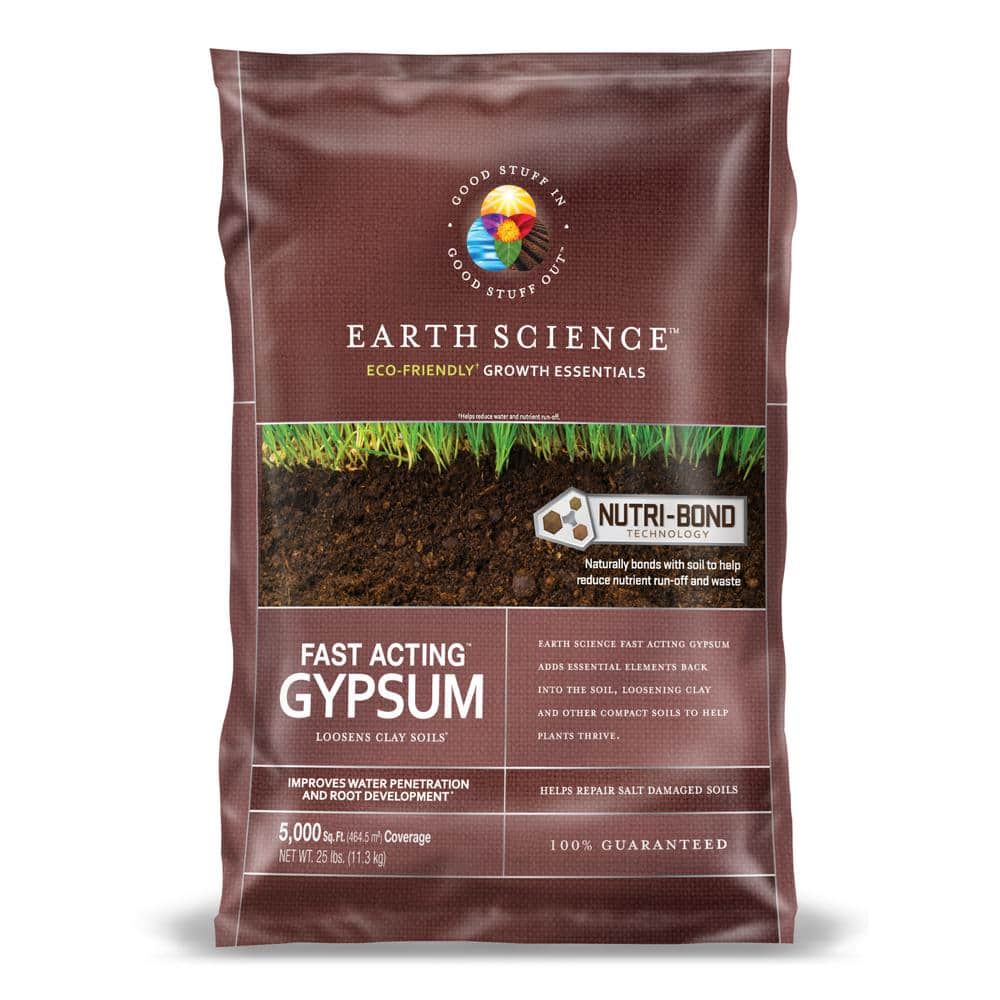 EARTH SCIENCE 25 lbs. Fast Acting Gypsum Soil Amendment 11882 - The ...